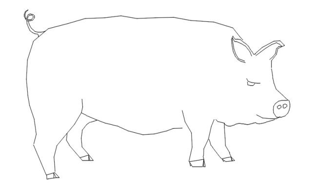 Dog Elevation 2d Drawings Details Of Animal Units Block