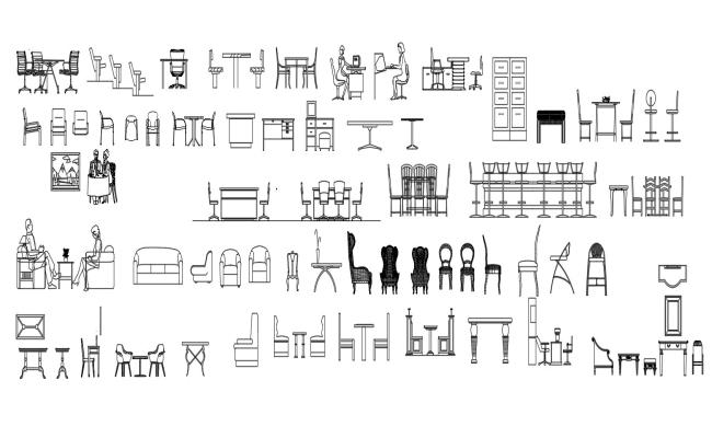 Bench Plan Elevation And Section Detail Dwg File Cadbull