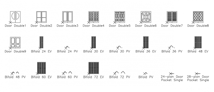 pocket door plan drawing