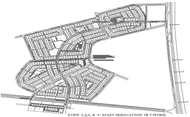 Residential Layout AutoCAD Plan For 11 Acre Plot Development