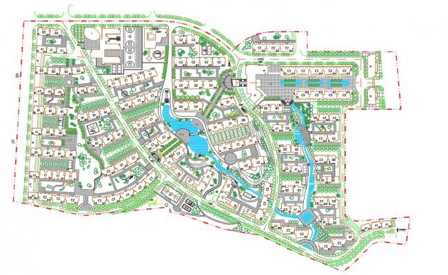 Architecture Office Master Plan Autocad Drawing Cadbull
