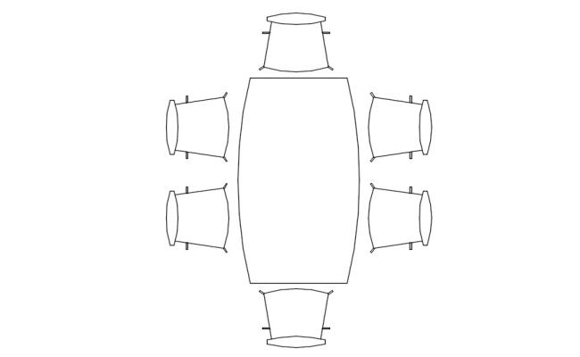 Dining Table AutoCAD Exploded Structural Drawing with Detail