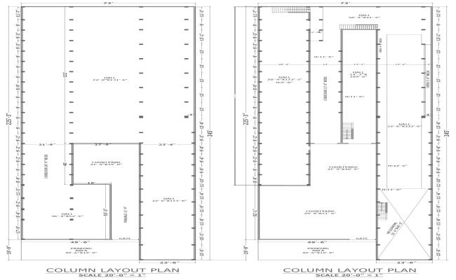 Column Footing Design Detailed AutoCAD DWG Drawing