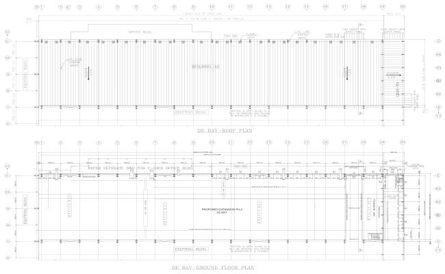 Cross section of the factory design in AutoCAD 2D drawing, CAD file ...