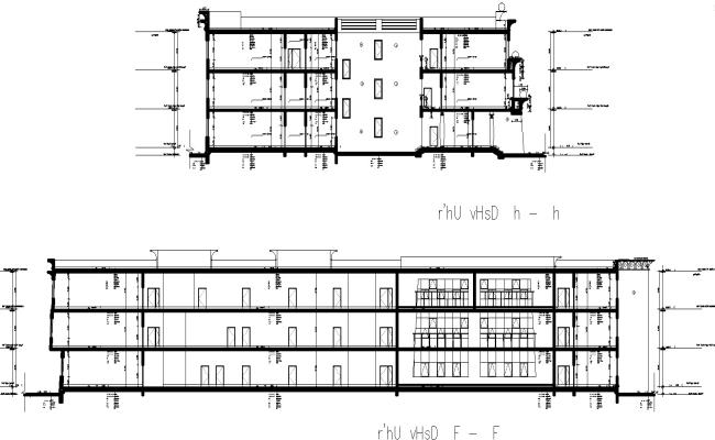 Library Of University Elevation And Sectional Details Dwg Main