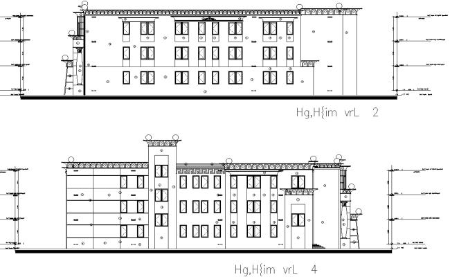 Library Of University Elevation And Sectional Details Dwg Main