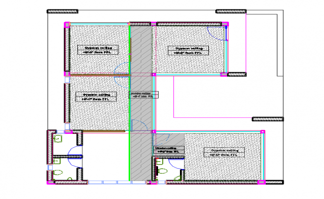 Corporate office CAD files furniture and interior DWG