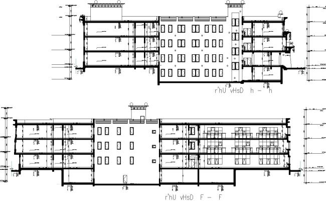 AutoCAD Connection Corridor Detail for Library and Lecture