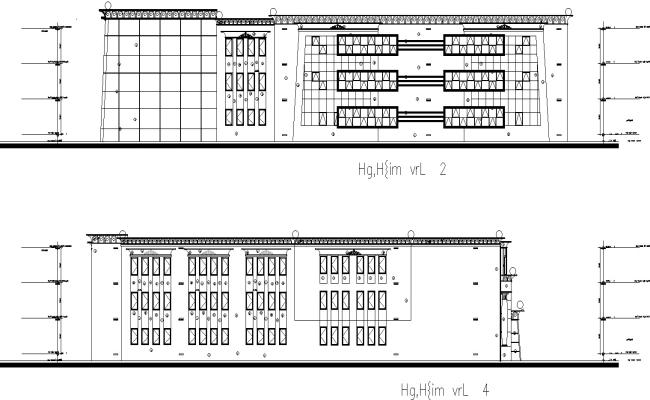 AutoCAD Connection Corridor Detail for Library and Lecture