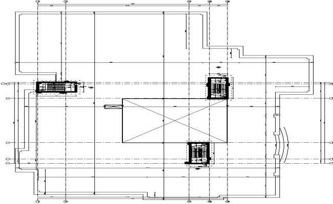 AutoCAD Connection Corridor Detail for Library and Lecture
