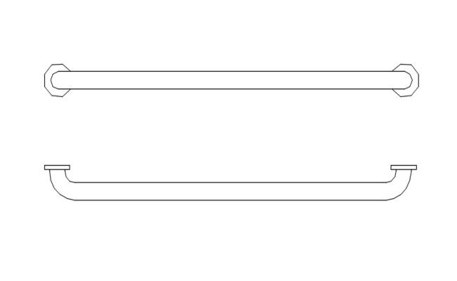 Sanitary detail design in AutoCAD 2D drawing, CAD file, dwg file