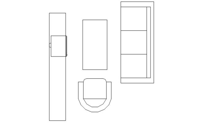 TV Unit Design CAD Blocks & DWG Models for Interiors | Cadbull