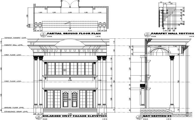 Apartment Lobby Design Plan Cad Drawing Cadbull