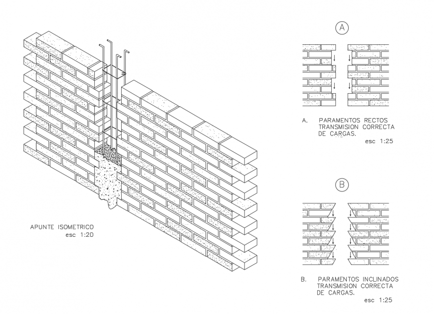 brickwork technical drawing