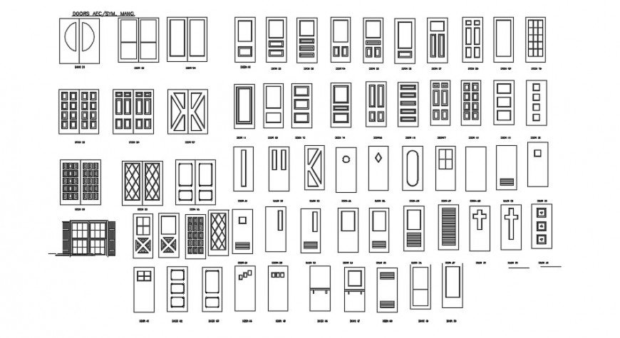Door Plan And Elevation Cad Blocks Dwg File Cadbull I Vrogueco
