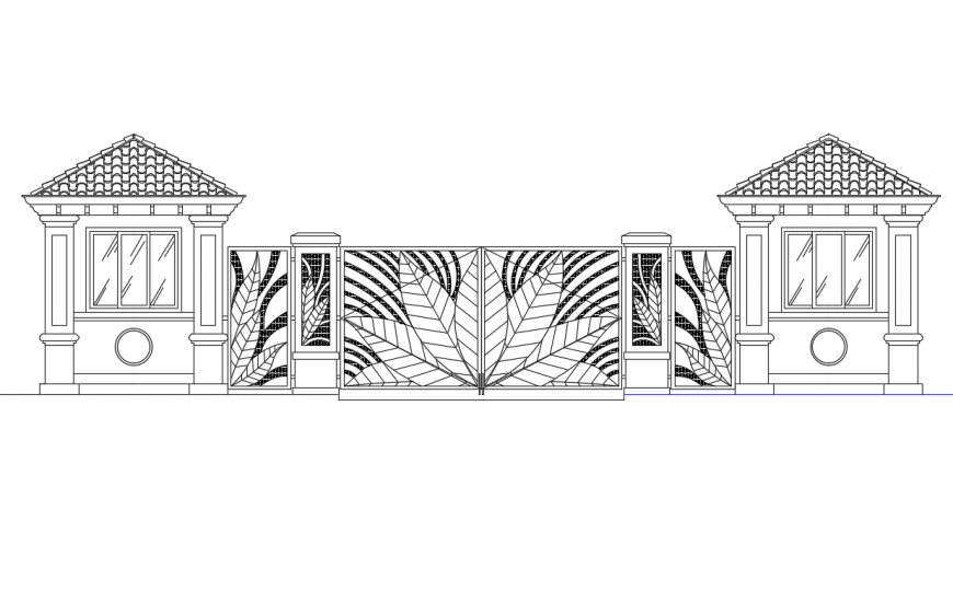 front door elevation drawing