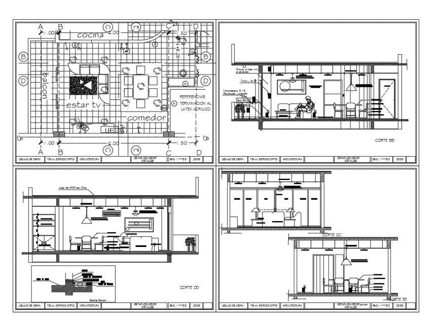 basic living room drawing