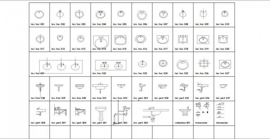 bathroom sink elevation drawing