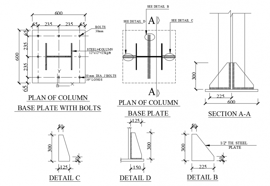 column base plate design example