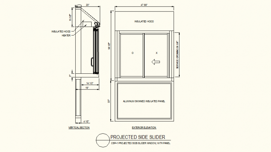 window drawing plan view