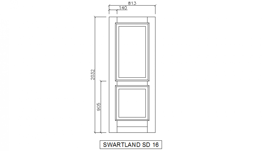 front door elevation drawing