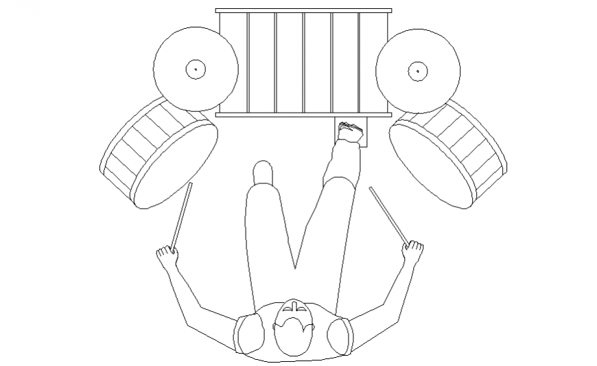 plan view person drawing