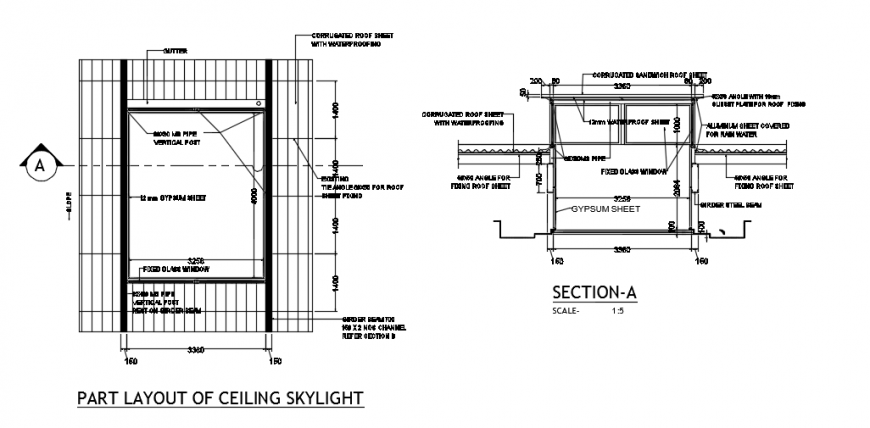 section skylight