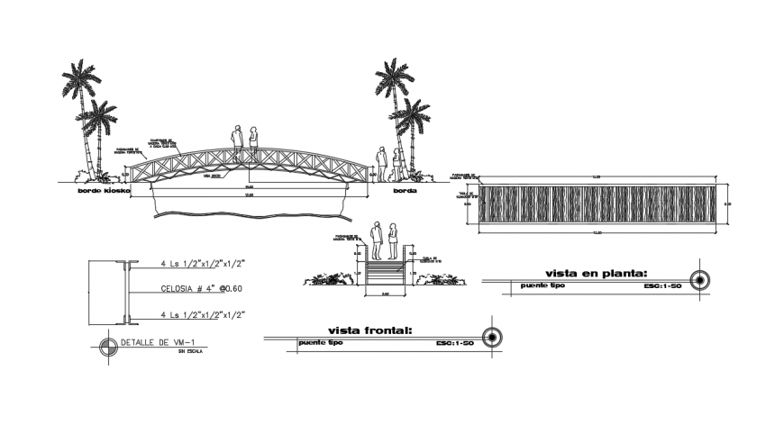 bridge drawing 2d