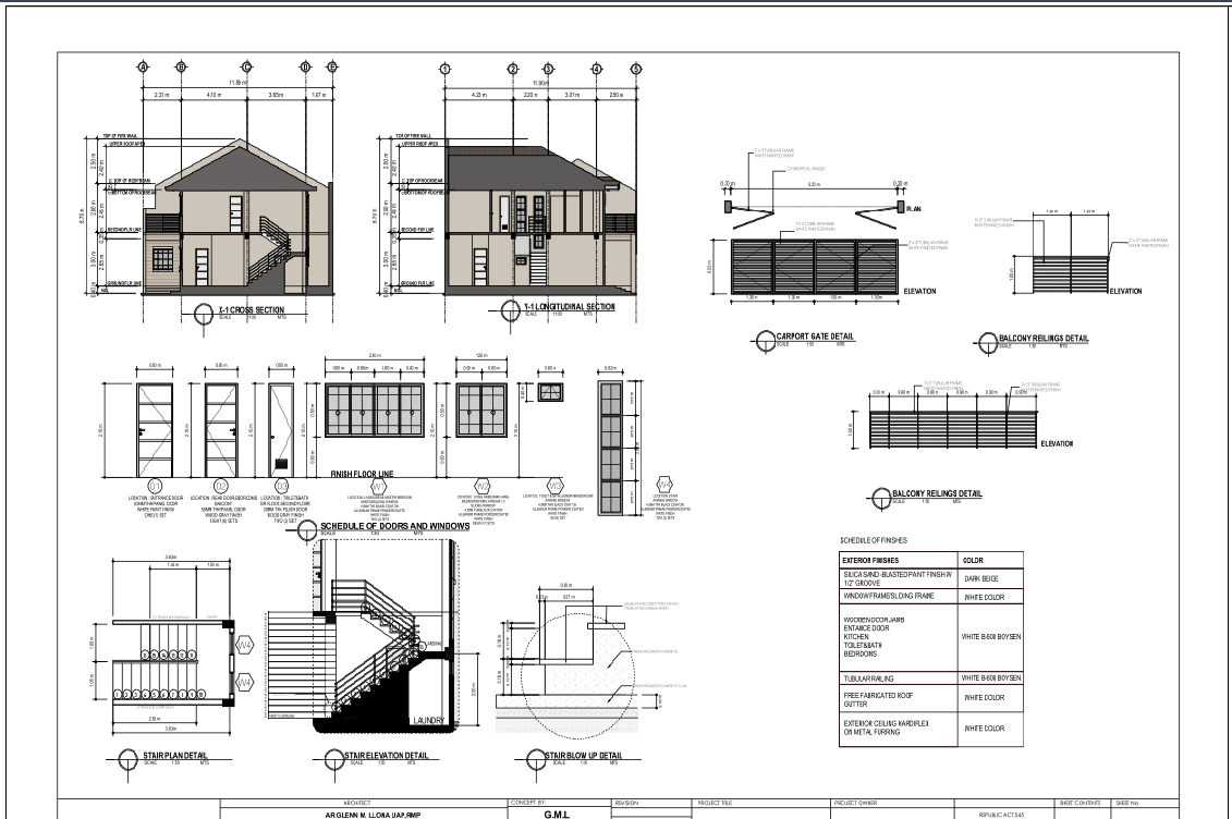 Complete Residential Plan with Elevation & Structural Sheets