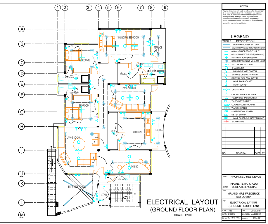 Electric Lay-out For Clinic