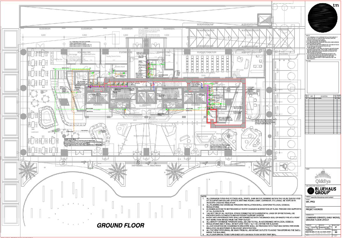 Commercial plan detail dwg file