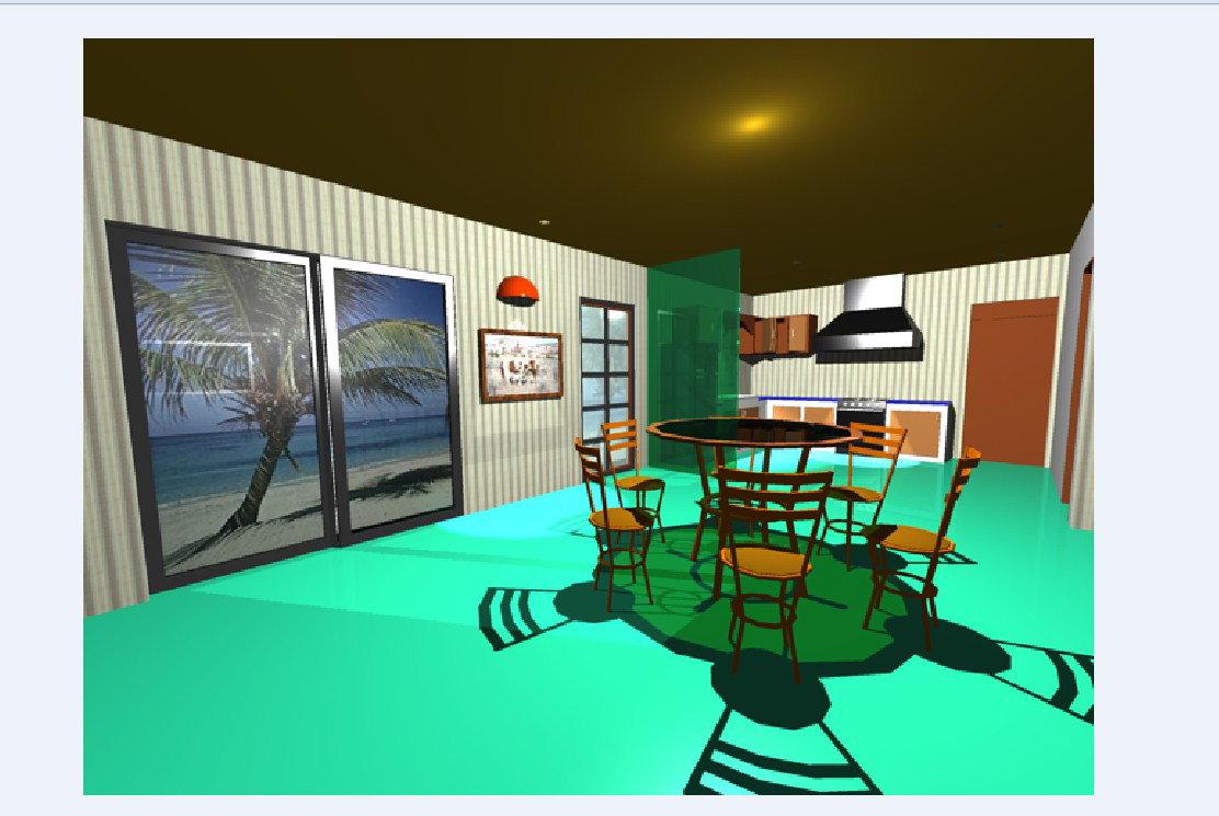 3d Dining Room In AutoCAD File