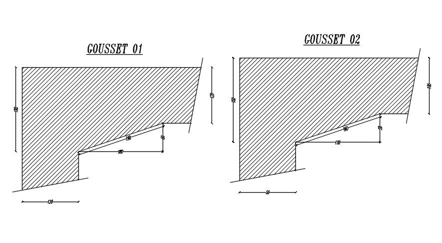 2D design of gusset plate in detail AutoCAD drawing, CAD file, dwg file