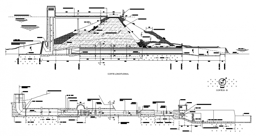 2d cad drawing of road plan elevation autocad software