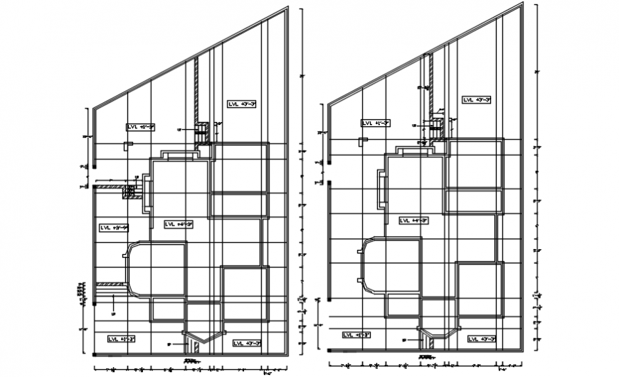 2d cad drawing of terrace elevation Autocad software