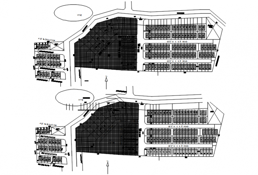 2d cad drawings of plot Autocad software.