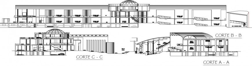 2d drawings section details of building units dwg autocad file