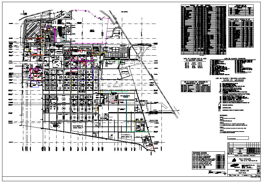 Refinery Industry Project DWG with Detailed Process Layout