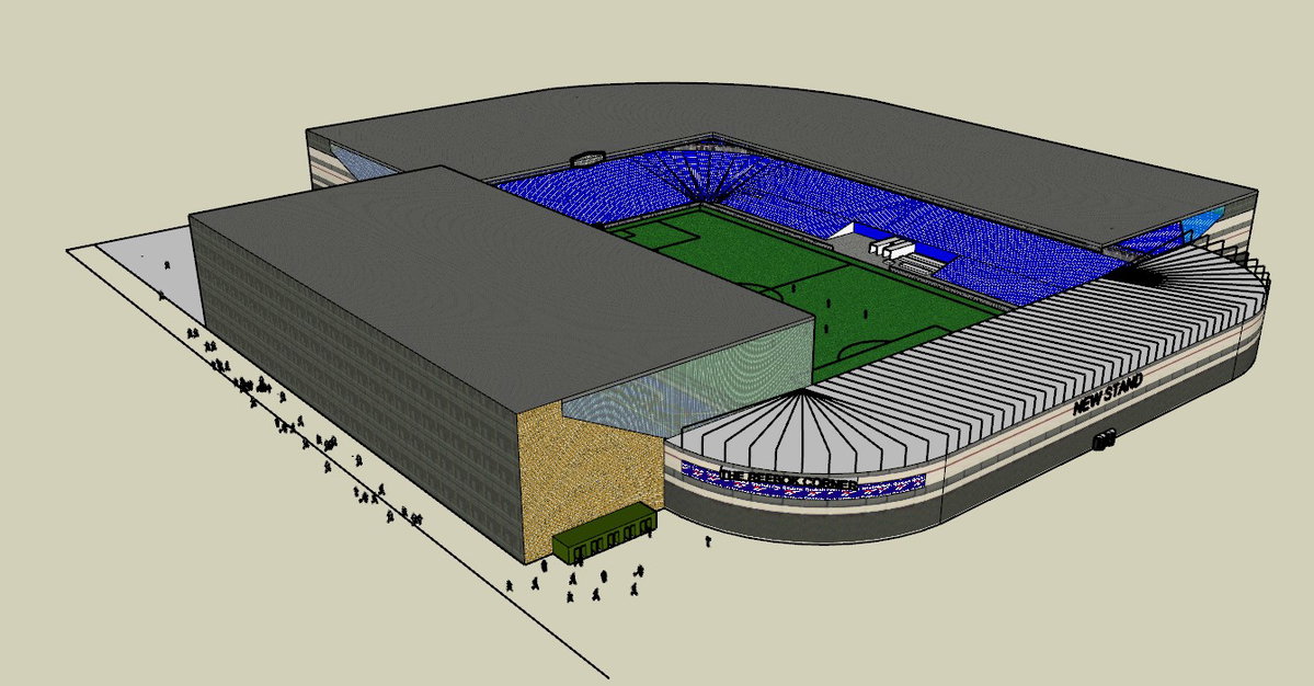 AutoCAD 3D Stadium Design DWG with Scaled Dimensions