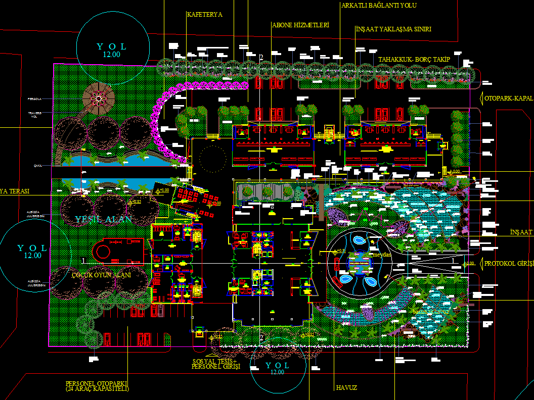 City Center DWG Layout Plan Download