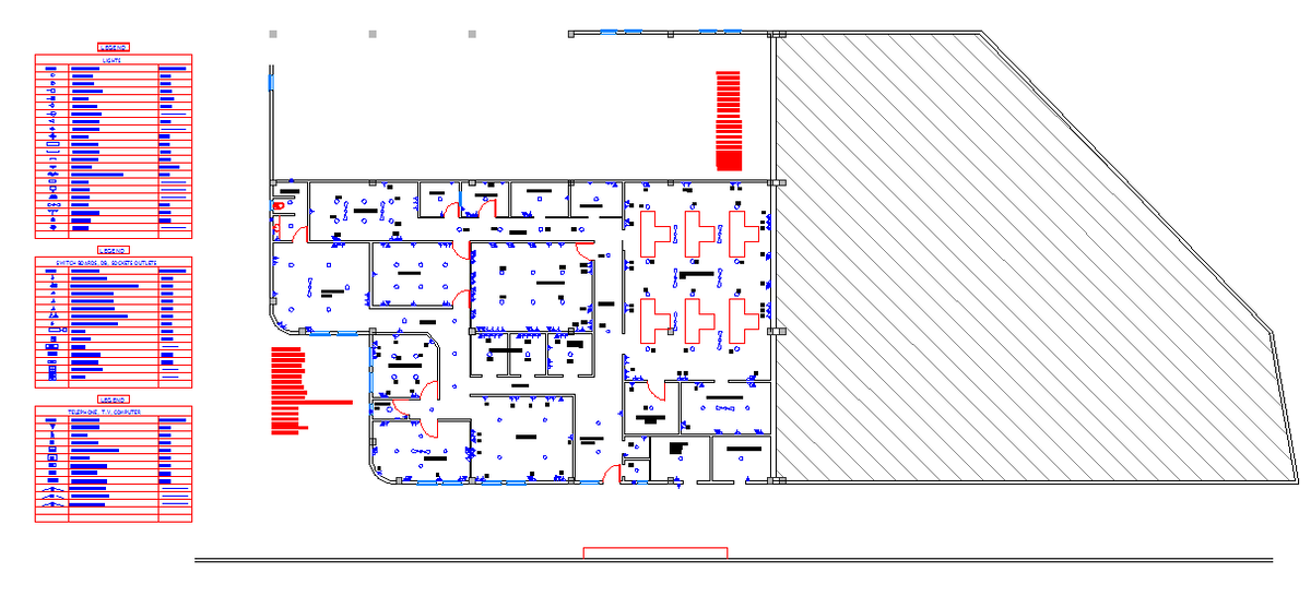 Warehouse Electrical Layout Plan With Lighting File