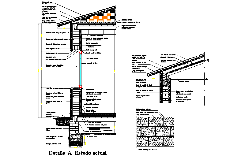 Actual stage section detail dwg file