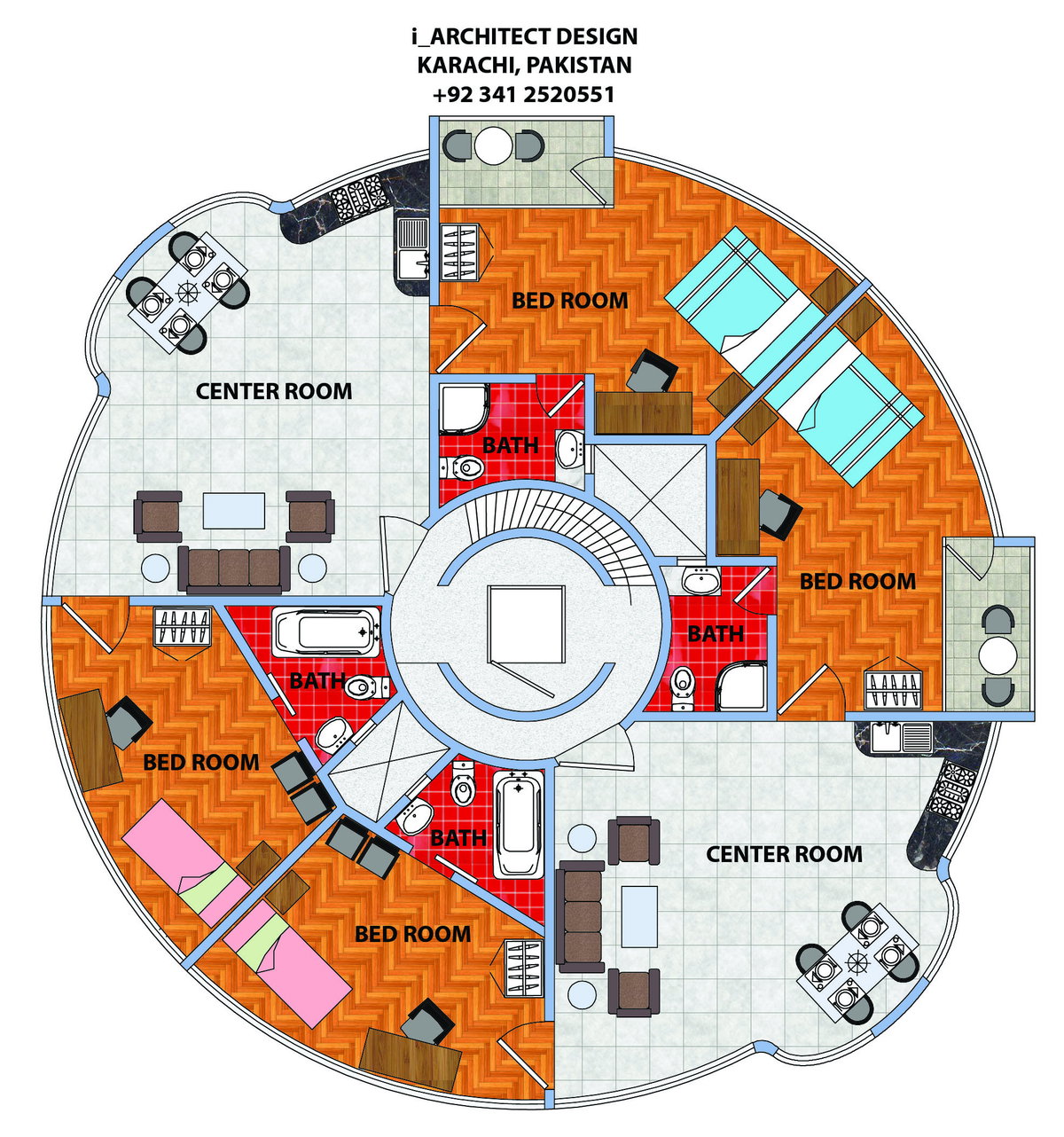 Aloshi Circle Building Layout and Plan