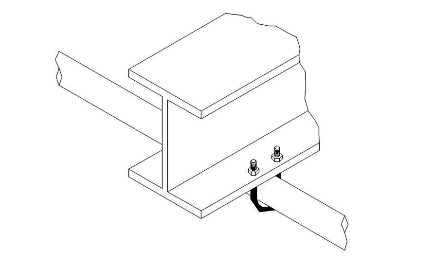 Aluminum Expansion Guide Clamp with Zinc-Plated Steel design in detail ...