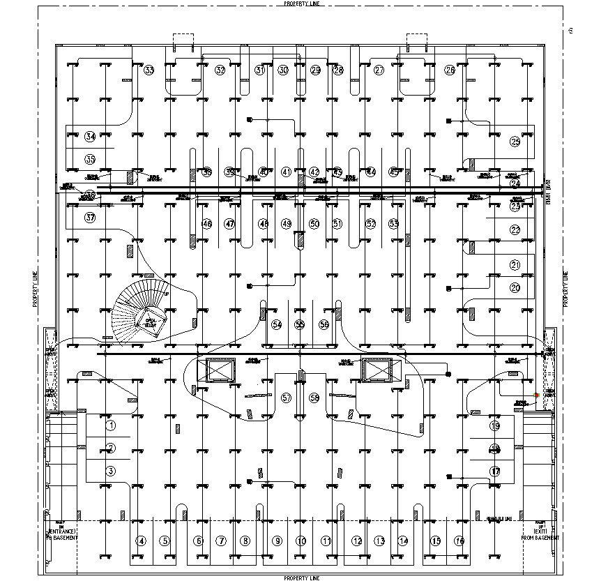Basement Electrical Floor Plan Layout CAD Drawing In DWG File