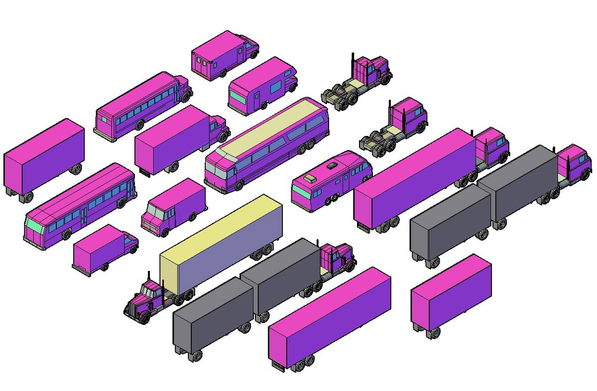 3d Transportation Vehicle