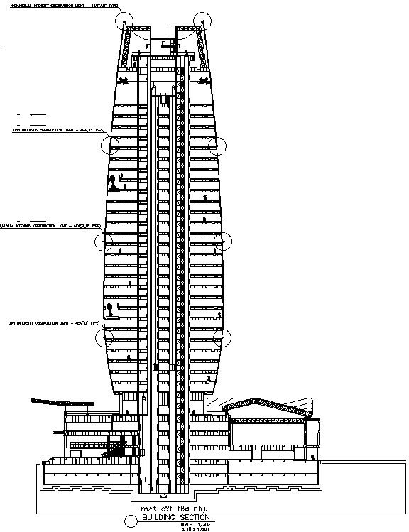 Building Section Design In Autocad 2d Drawing Dwg File Cad File