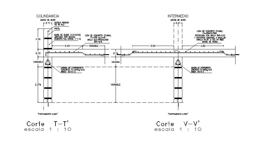 Concrete beam blocks cad structure details dwg file