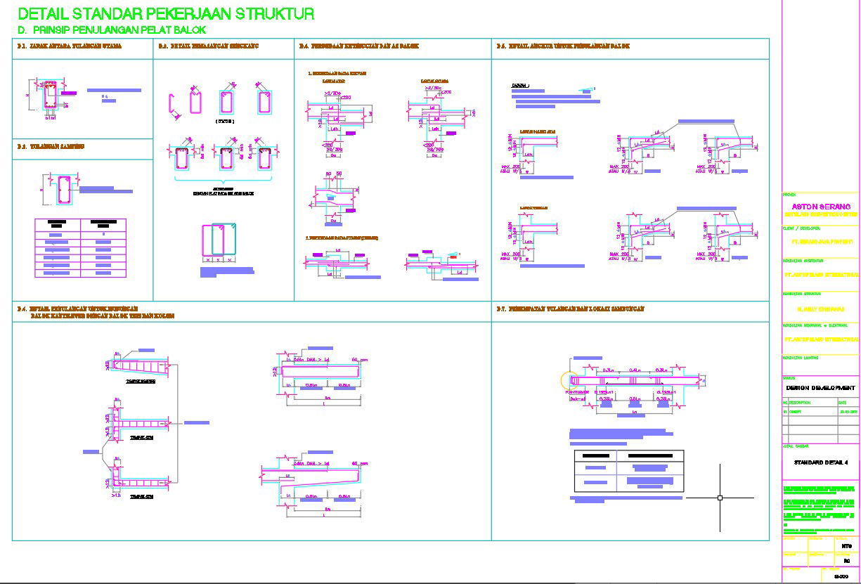 Details Of Structure Work Standards In Autocad 2d Drawing Cad File Dwg File