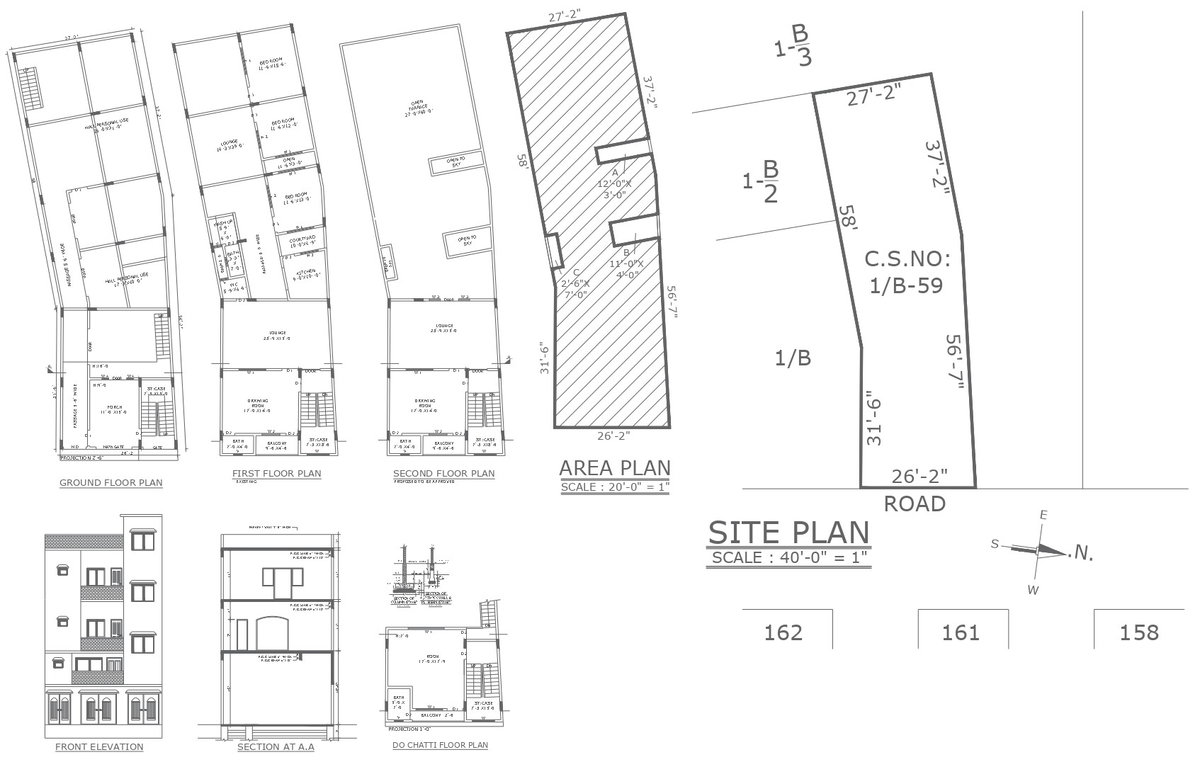 "Indian Style House Plan for Students with Detailed DWG AutoCAD Drawing"